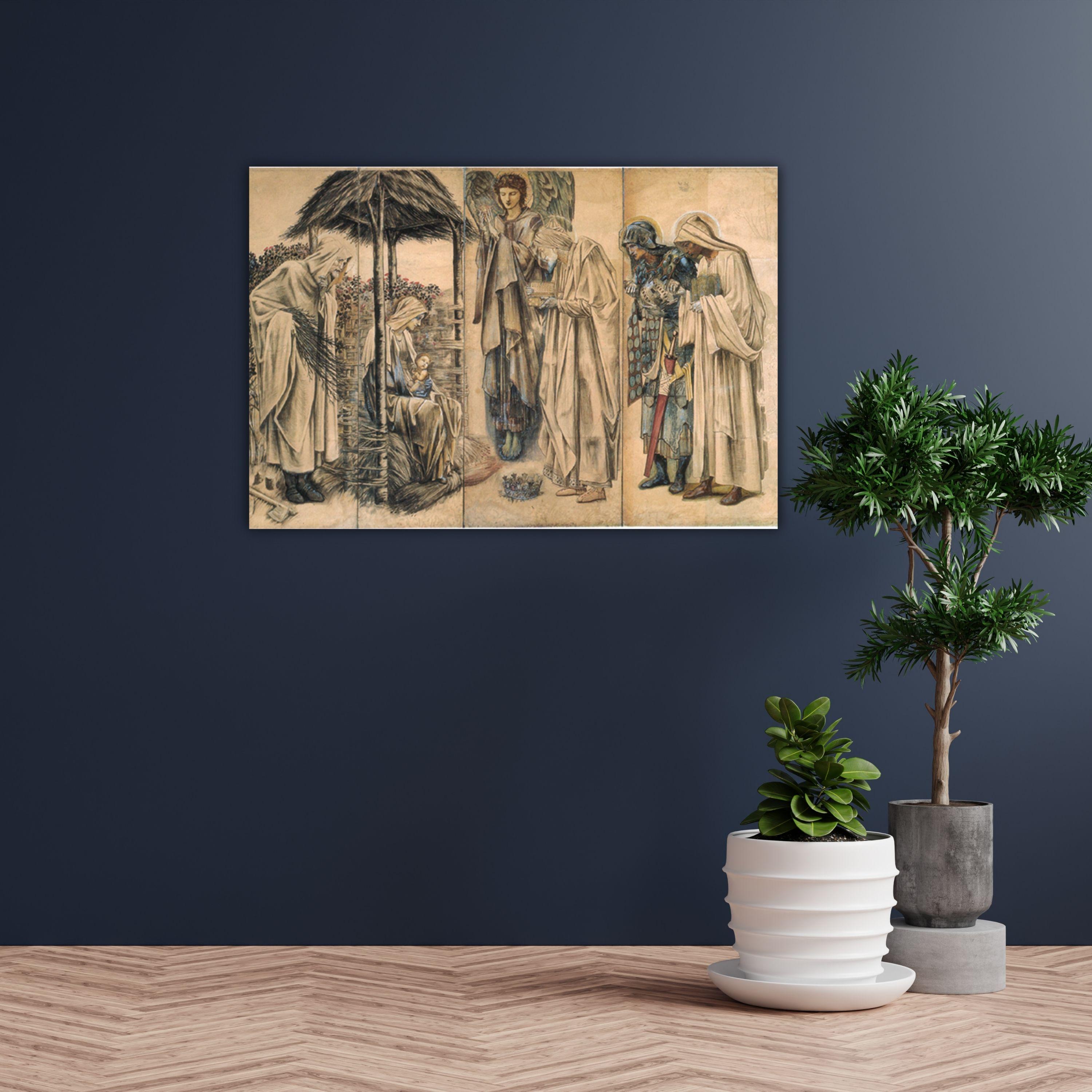 William Morris the Adoration of the Magi Tapestry Cartoon Canvas Morris ...