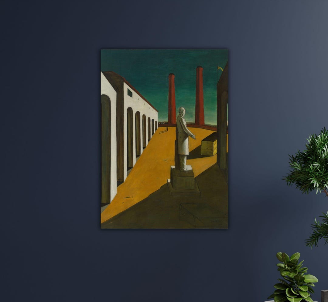 Giorgio De Chirico the Enigma of a Day. Paris, Early 1914 Canvas ...