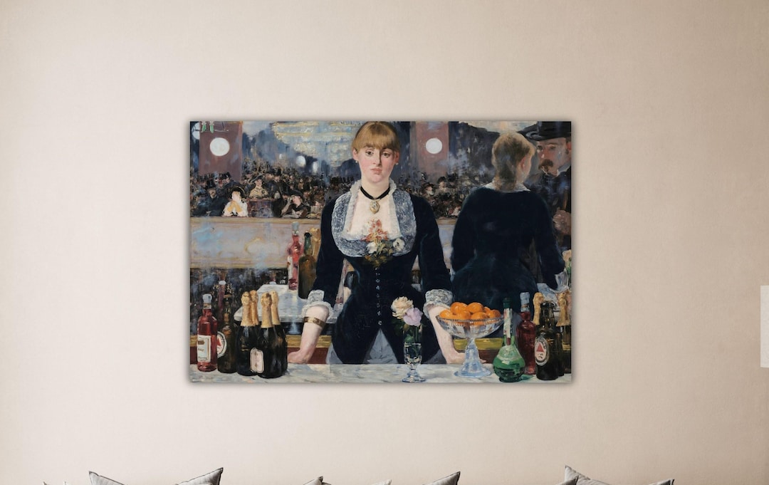 Édouard Manet - Un Bar Aux Folies Bergère 1882 Painting Édouard Manet ...