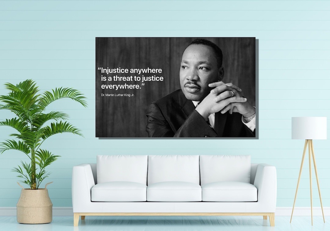 Martin Luther King Quote Canvas Wall Art /motivation Arts/black Lives ...