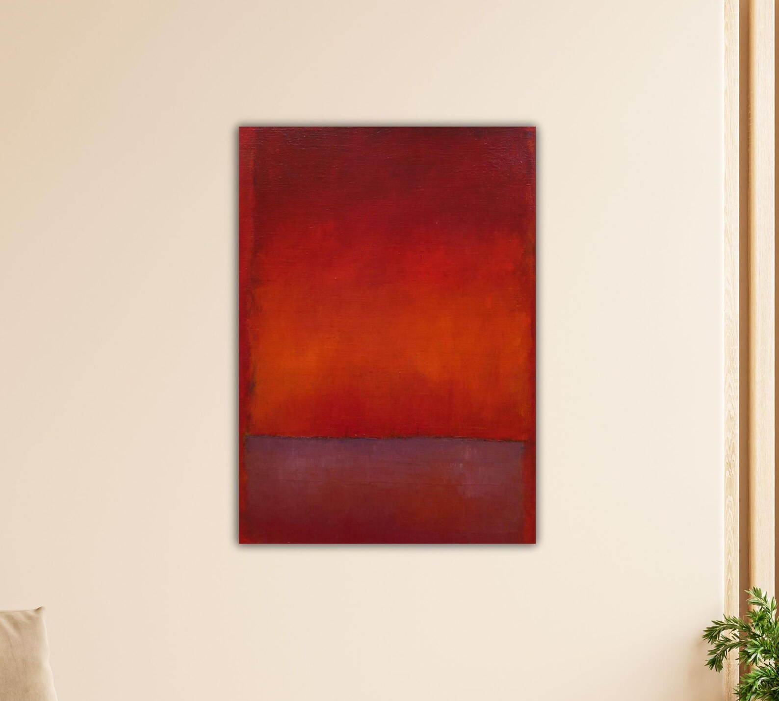 Mark Rothko Red Wall Art Extra Large Canvas Rothko Reproduction ...