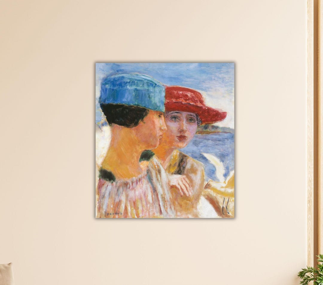 Pierre Bonnard Young Girls With Seagull 1917 Wall Art Bonnard Canvas ...