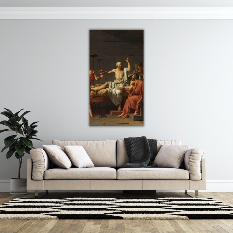 The Death of Socrates Wall Art Museum Decor Canvas the Death of ...