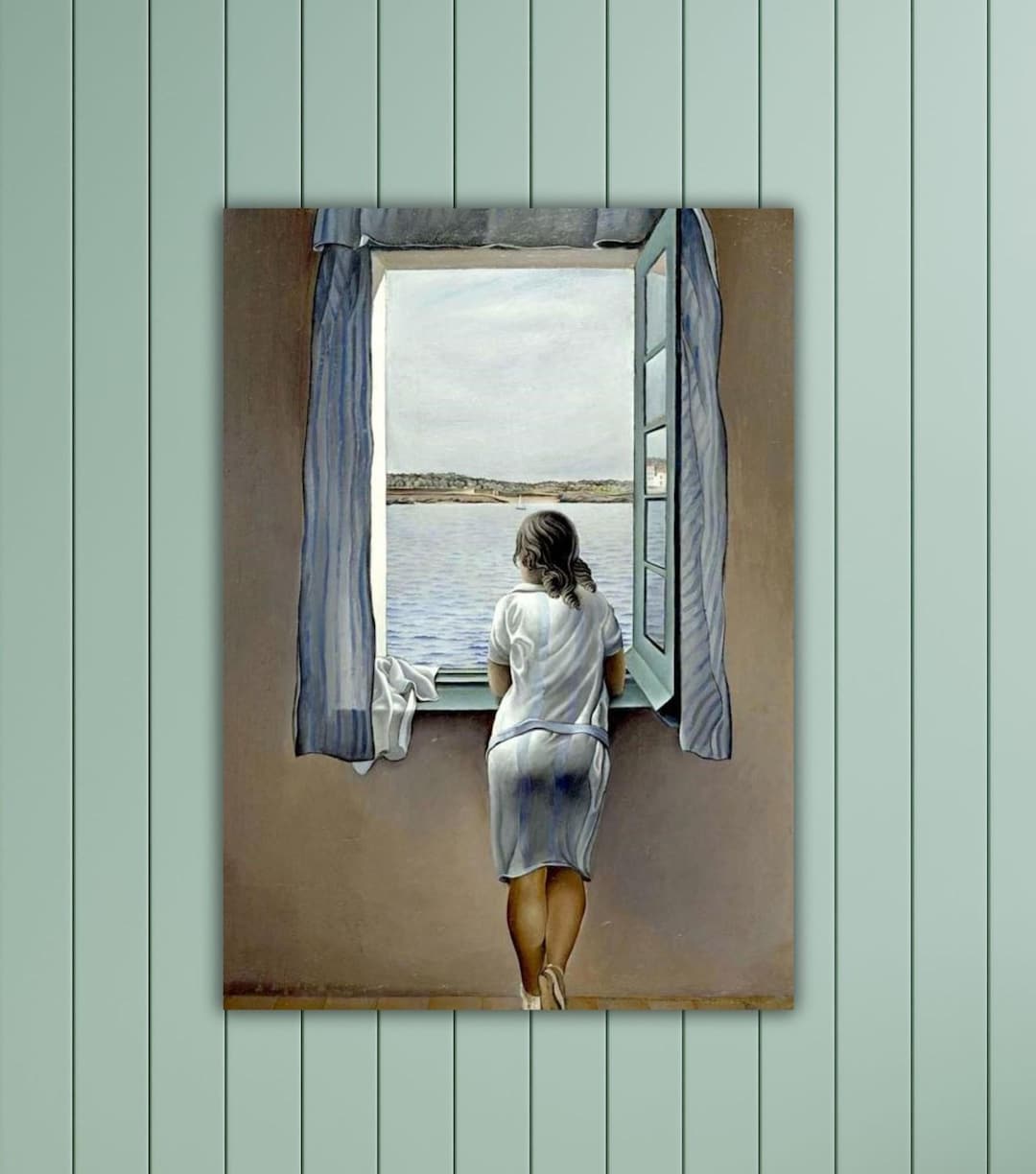 Salvador Dali Girl at the Window Poster Modern Wall Art Salvador Dali ...