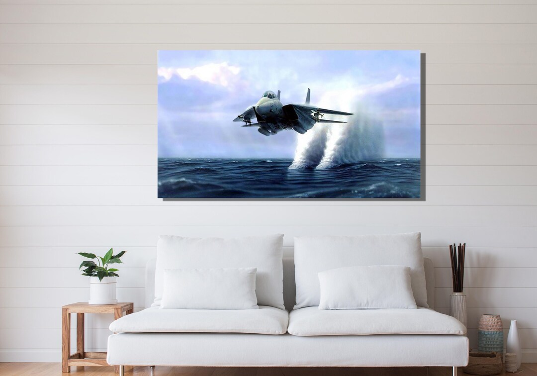 F-14 Millitary Fighter Jet Canvas Poster Print Arts /F-14 Millitary Jet ...