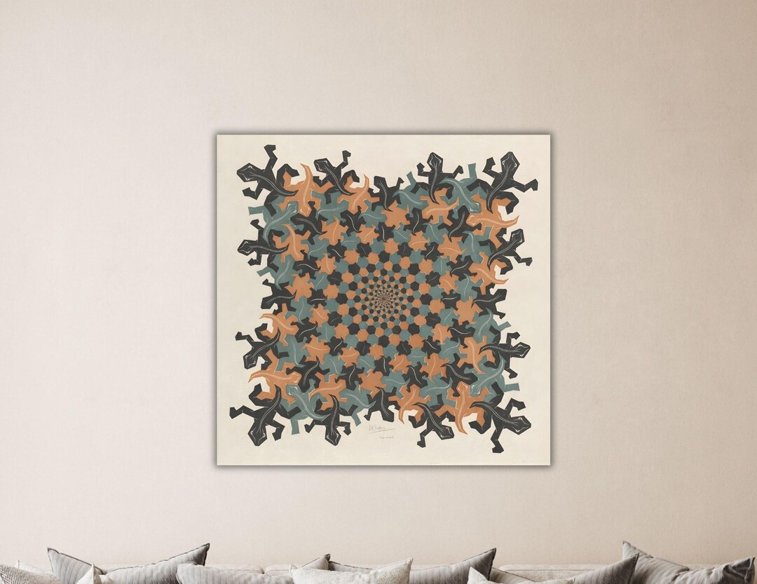 Maurits Cornelis Escher Development Poster M C Escher Canvas M C Escher ...
