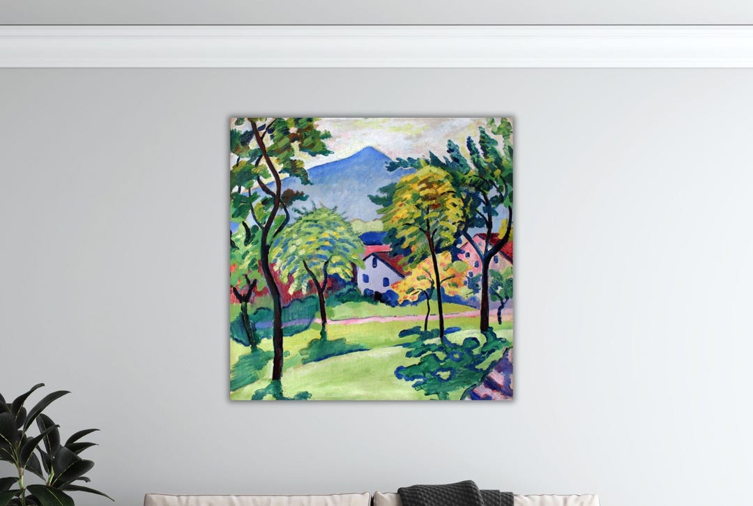 August Macke - Tegernsee Landscape Poster Macke Wall Art August Macke ...