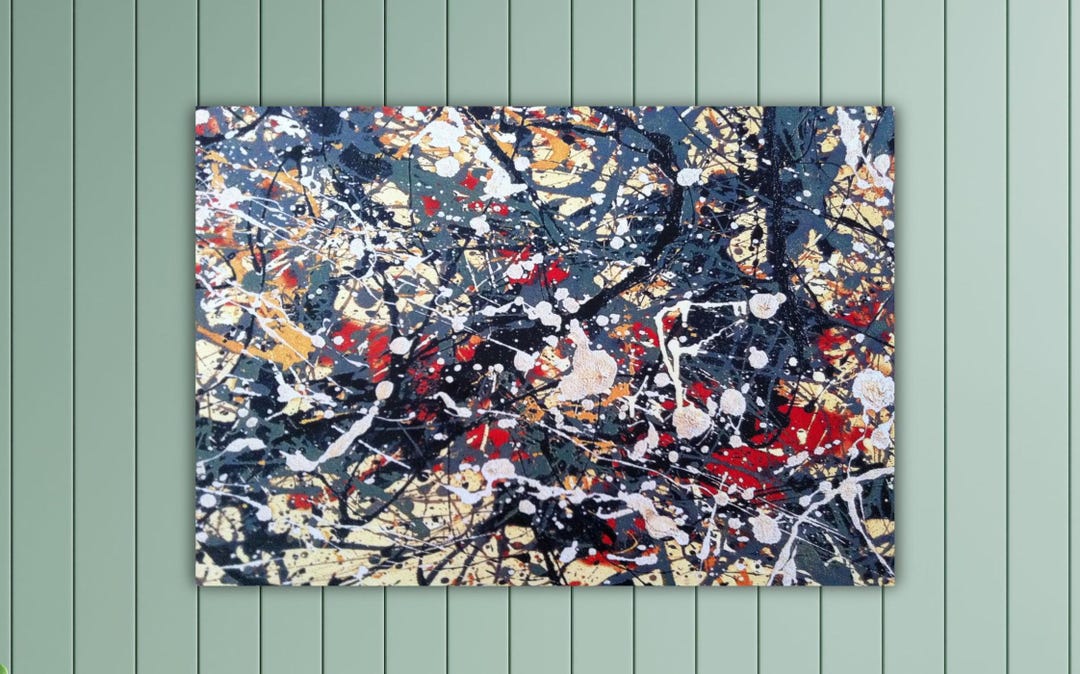 Jackson Pollock Poster Jackson Pollock Canvas Jackson Pollock Abstract ...