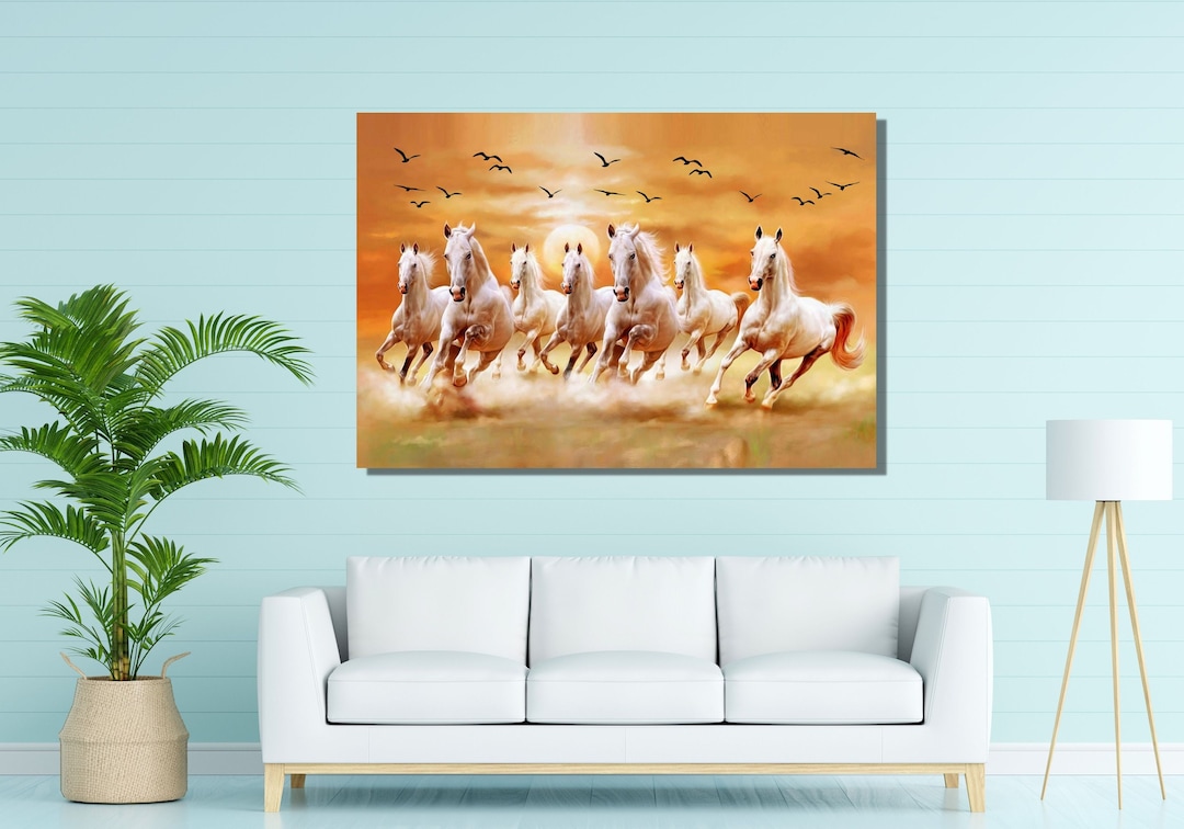 Running Horses Canvas Wall Art/running Horses Canvas Print/running ...