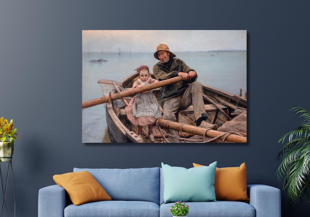Emile Renouf Helping Hand 1881 Wall Decor Emile Renouf Poster Art Emile ...