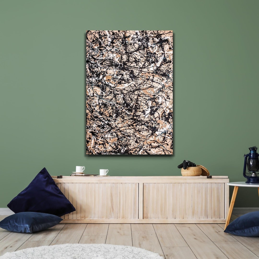 Jackson Pollock Painting on Canvas Print Art /jackson Pollock Poster ...