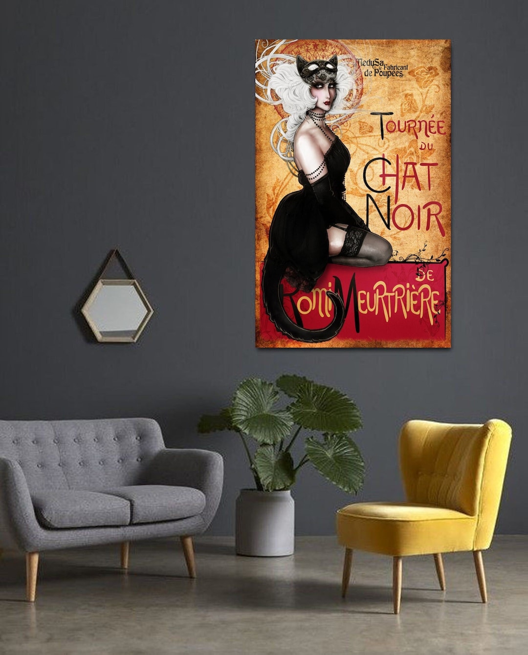 Rodolphe Salis Le Chat Noir Canvas Wall Art/rodolphe Salis Print ...