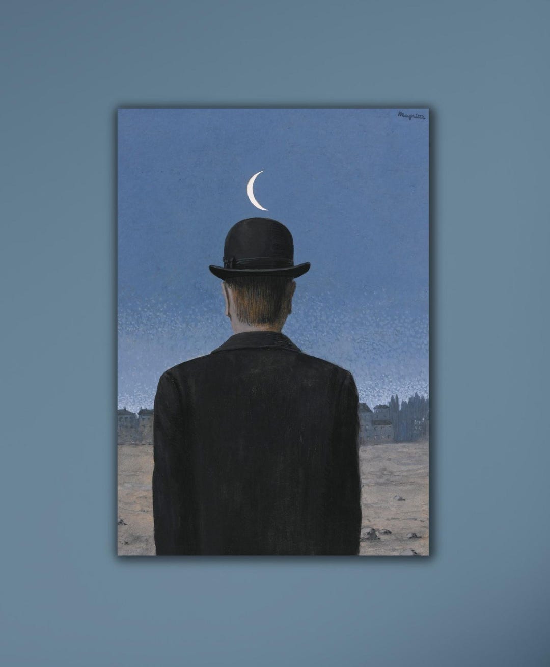 Rene Magritte Man on the Moon Wall Art Famoust Print Art High Quality ...