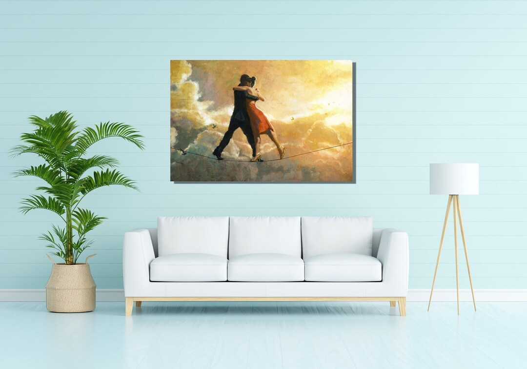Tango Dancer Canvas on the Rope Canvas Wall Arts/dancing Painting ...