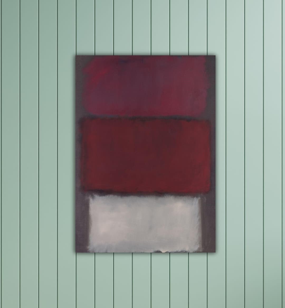 Mark Rothko Red Brown White Wall Art Rothko Canvas Rothko Reproduction ...