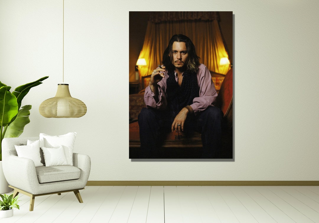 Johnny Depp Canvas Poster Art/johnny Depp Canvas Wall Art/johnny Depp ...