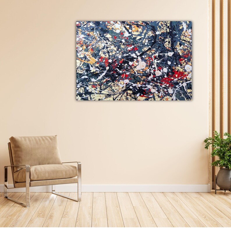Jackson Pollock Poster Jackson Pollock Canvas Jackson Pollock Abstract ...