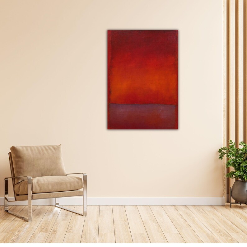 Mark Rothko Red Wall Art Extra Large Canvas Rothko Reproduction ...