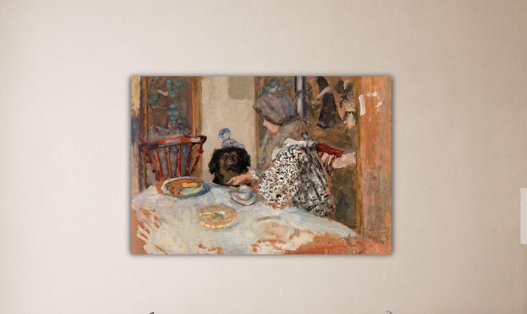 Pierre Bonnard Woman and Dog at Table (1908) Poster Bonnard Wall Art ...