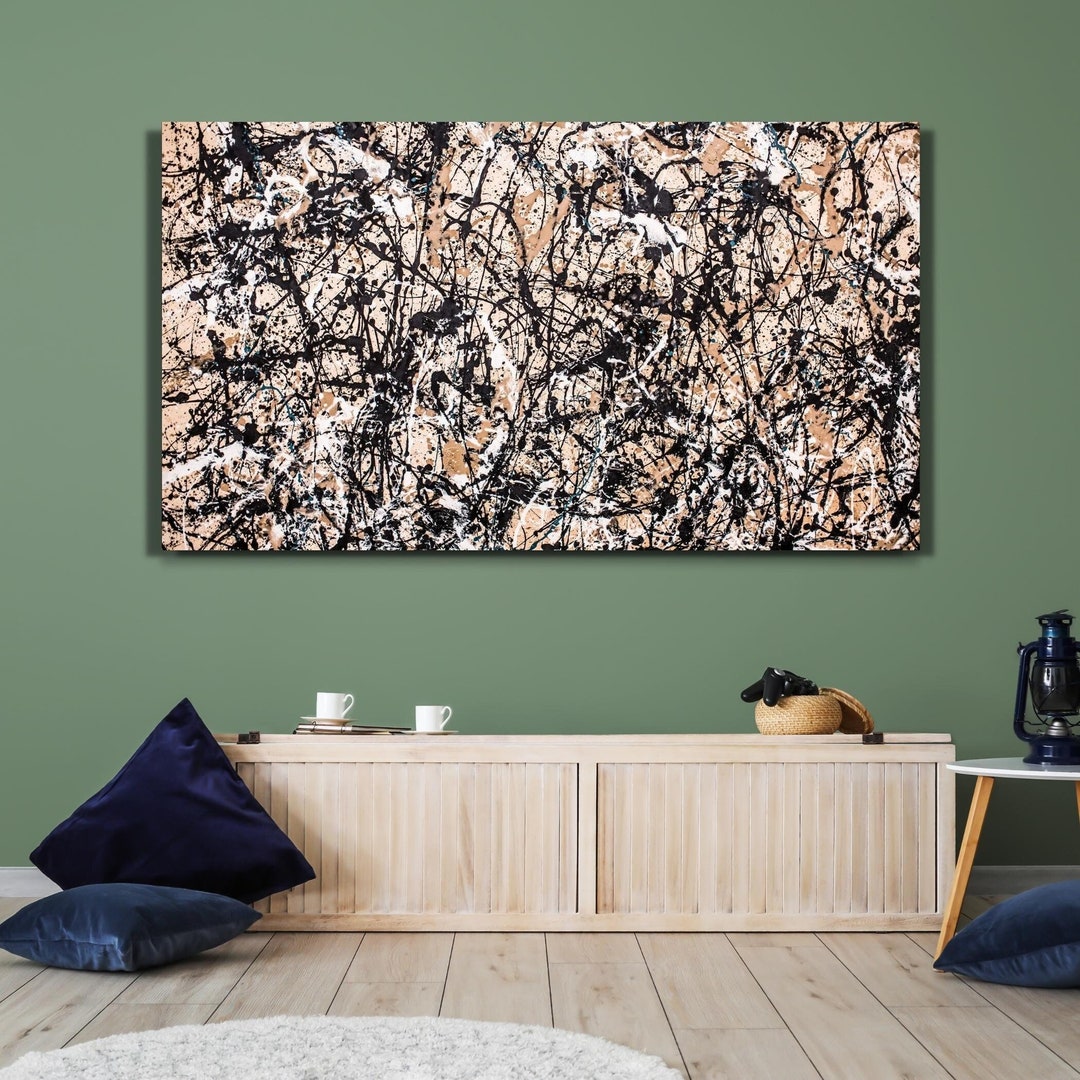 Jackson Pollock Painting on Canvas Print Art /jackson Pollock Poster ...