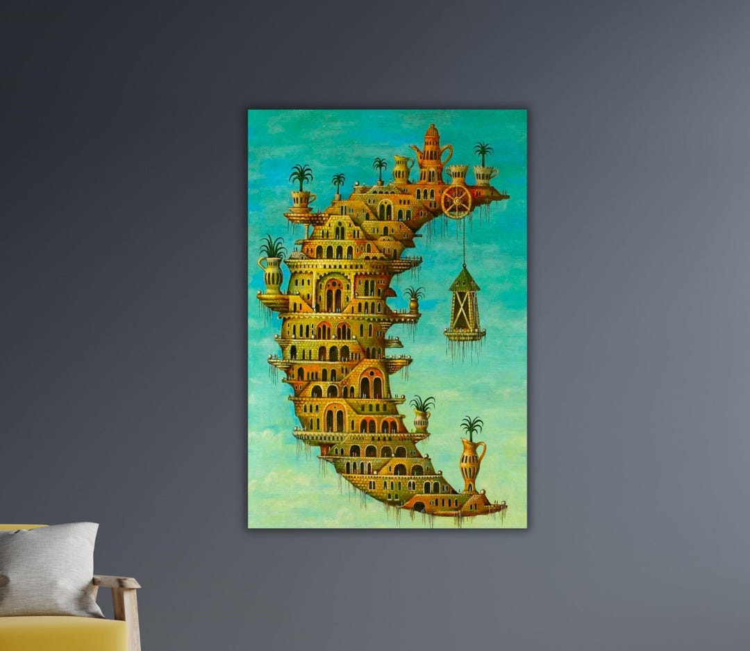 Salvador Dali Living on the Moon Poster Salvador Dali Wall Art Salvador ...