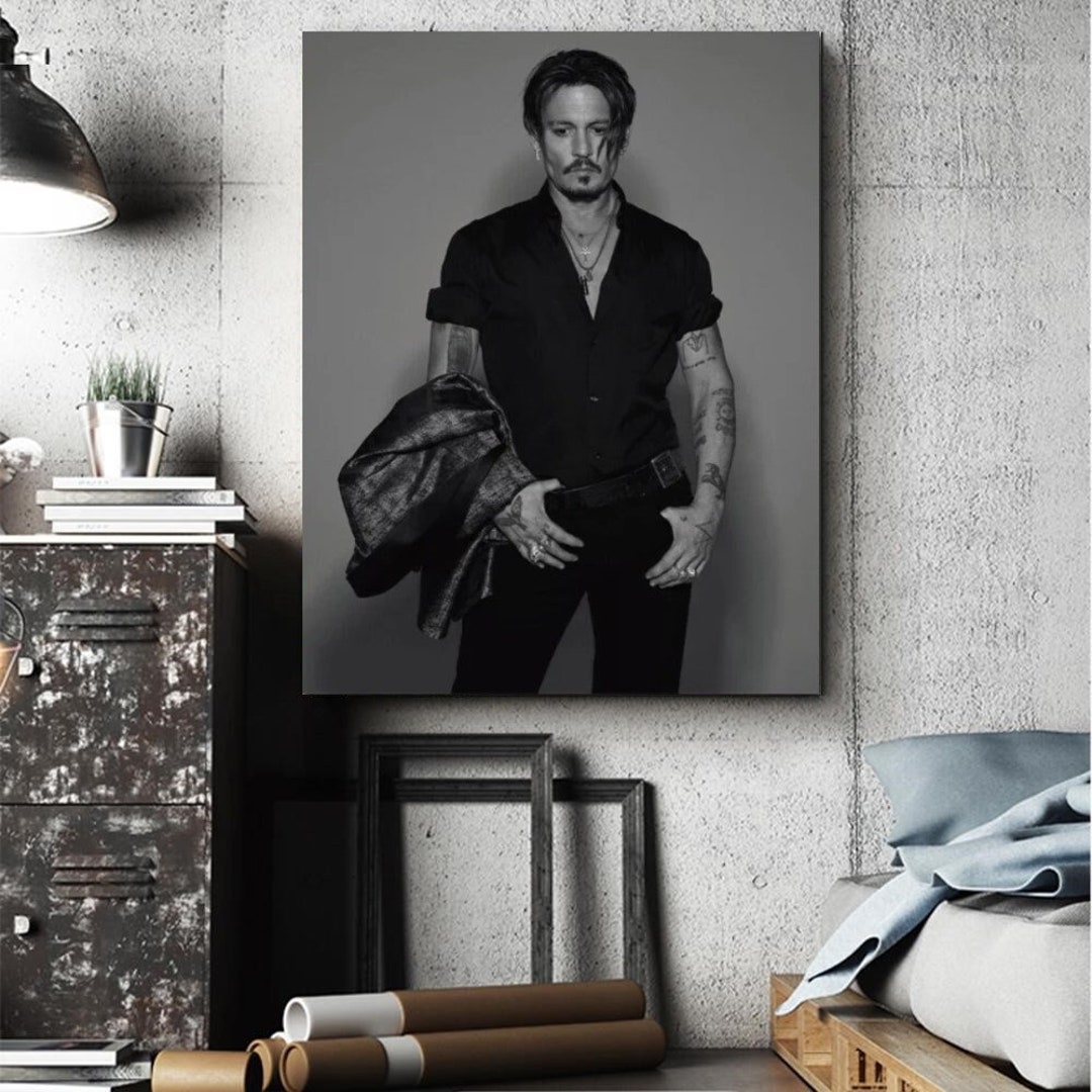 Johnny Depp Canvas Prin Art/ Johnny Depp Canvas Art Print/johnny Depp ...