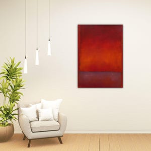 Mark Rothko Red Wall Art Extra Large Canvas Rothko Reproduction ...