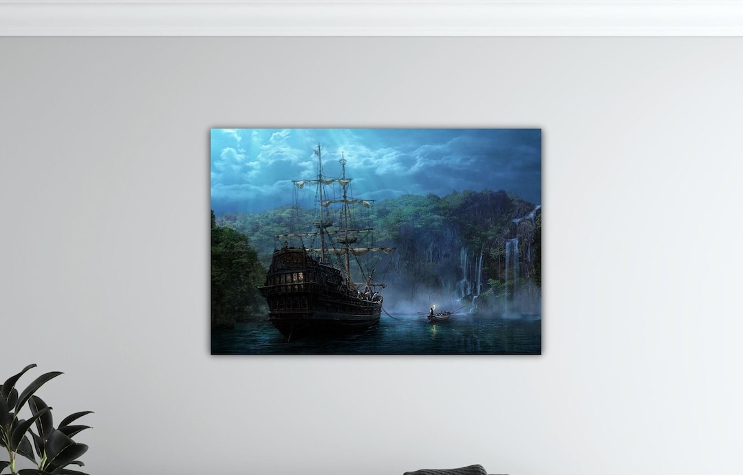 Pirate Ship Canvas Pirate Ship Poster Art Pirate Ship Print Art Pirate ...