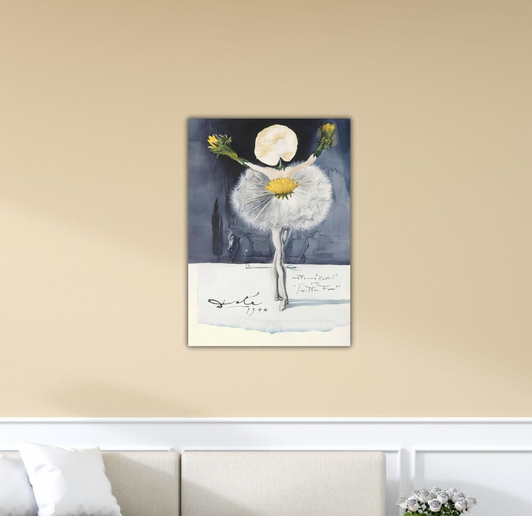 Salvador Dali Dandelon Poster Modern Wall Art Salvador Dali Wall Decor ...