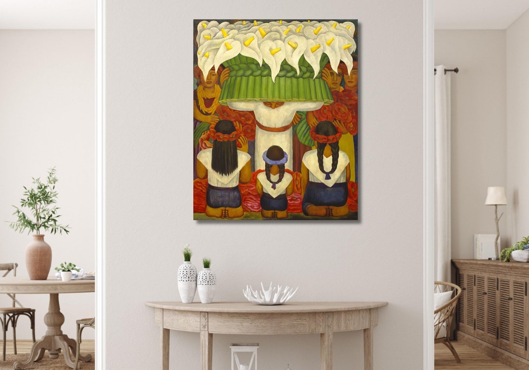 Diego Rivera Flower Festival Canvas Poster Art,flower Festival Canvas ...