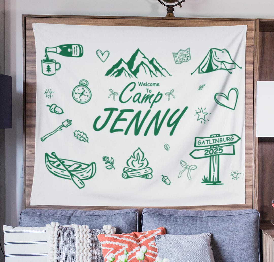 Custom Camp Bach Banner, Camp Bachelorette Decor, Camp Bach Sign, Camp ...