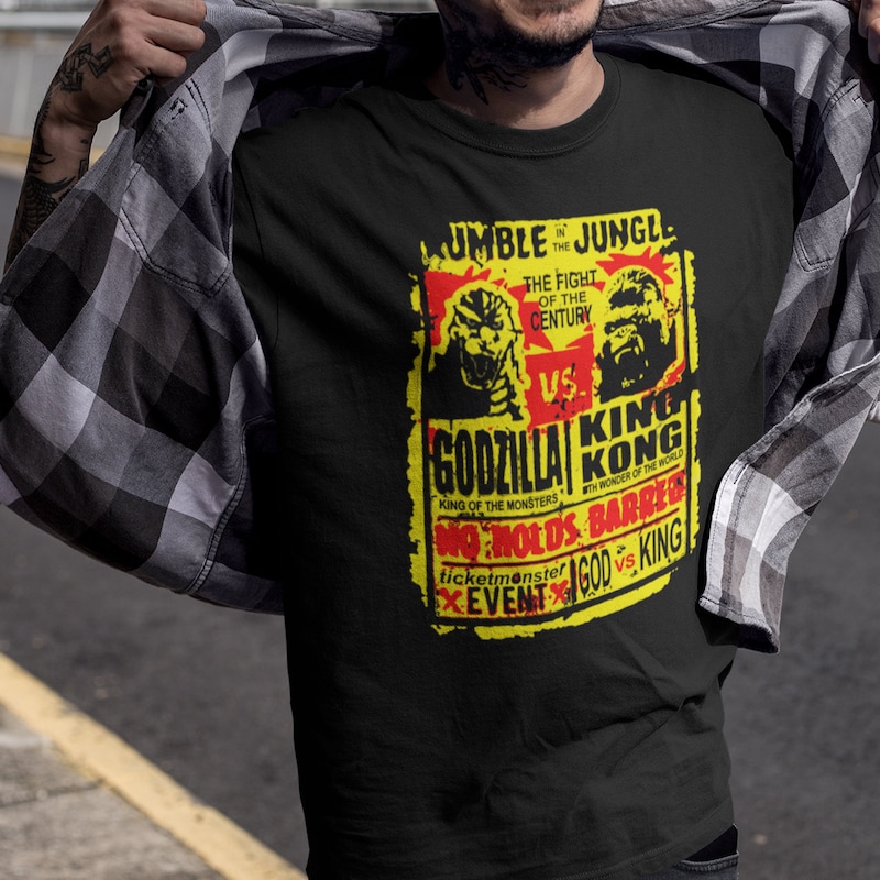 Kong X Godzilla Tshirt - Etsy
