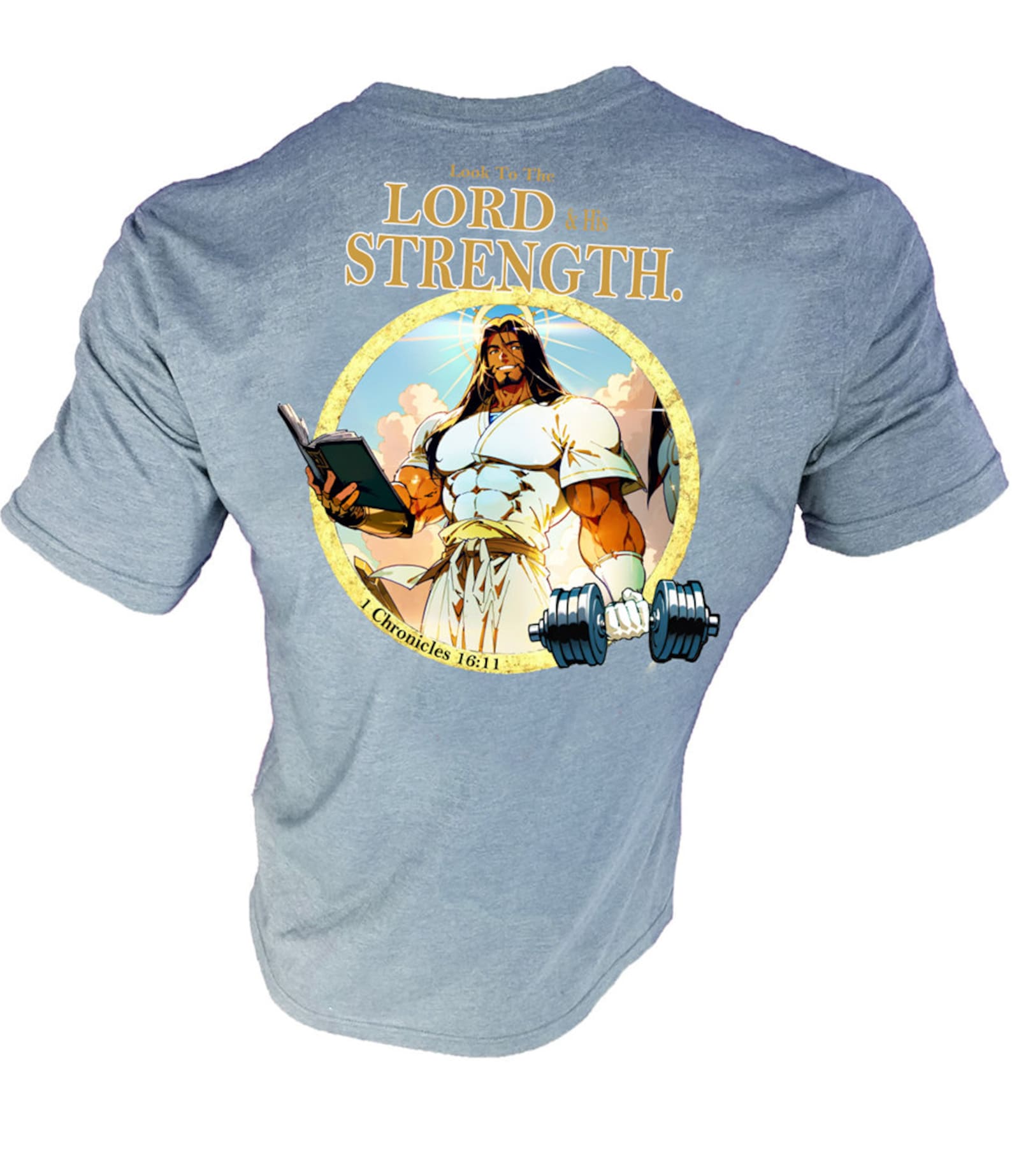Iron Gods Buff Jesus Gym Shirt, Gym T-shirt, Mens Gym Outfit, Gym ...