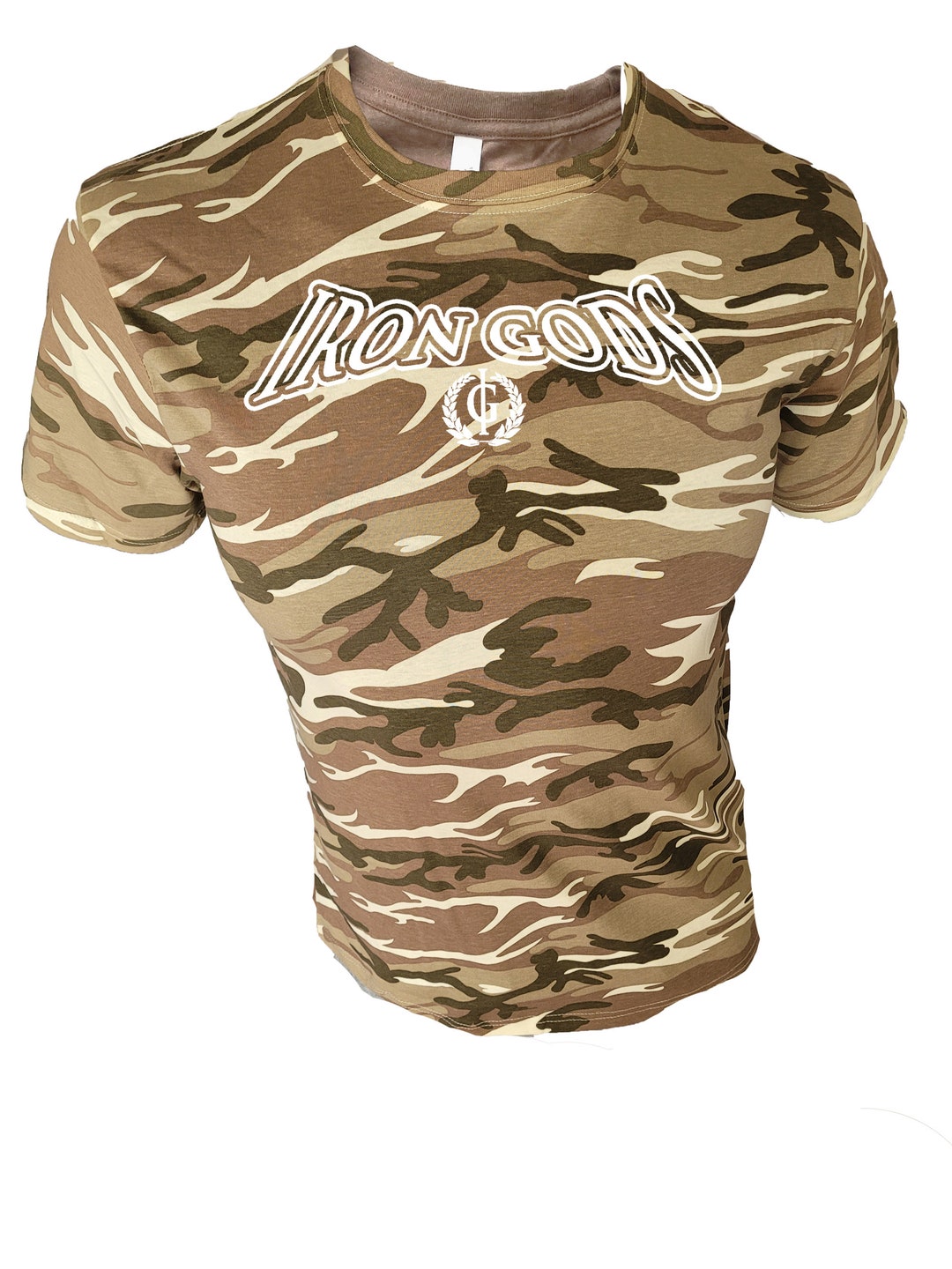 Iron Gods Army Camo Workout T-shirt, Ringspun Cotton Muscle Tee - Etsy