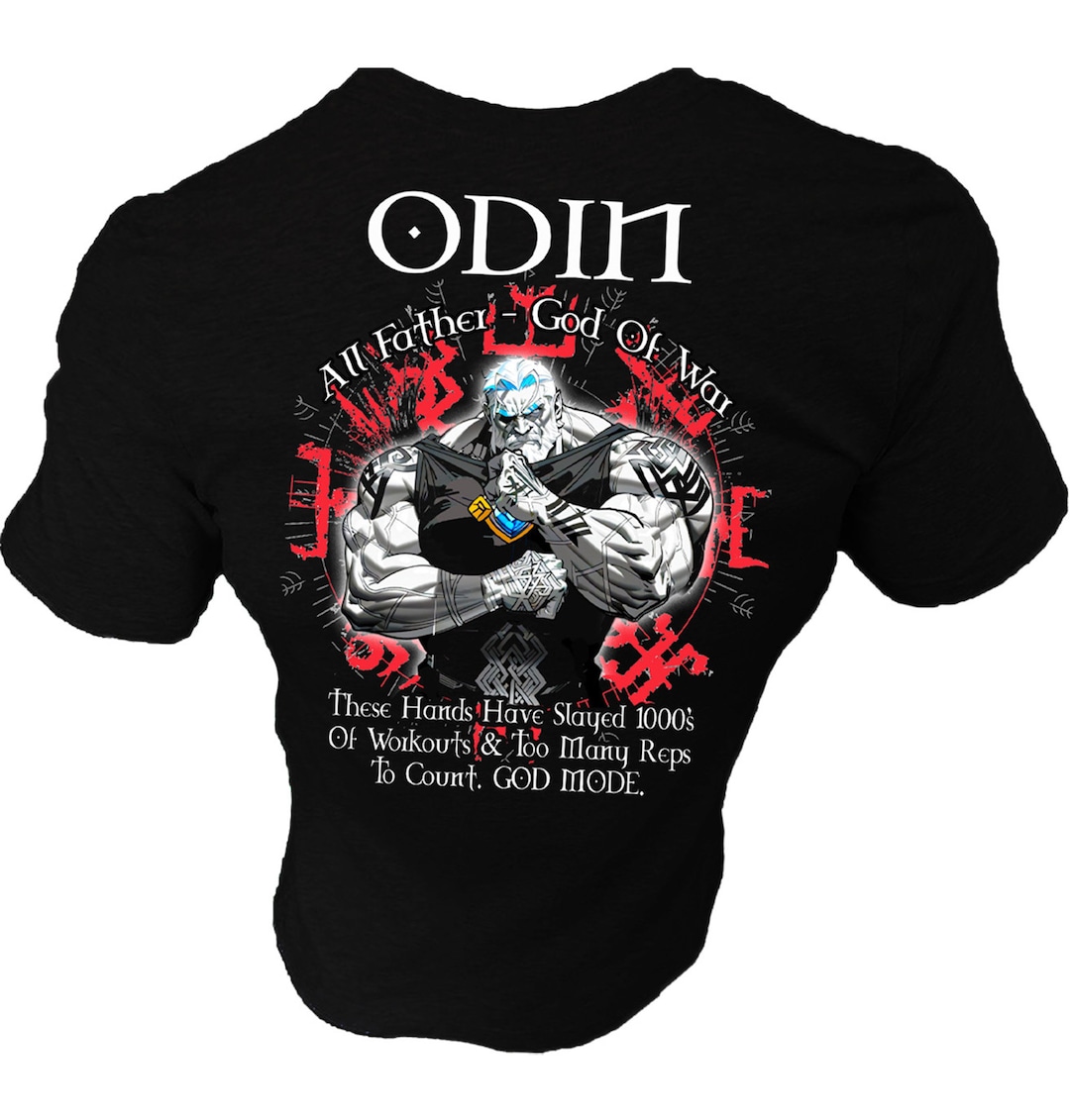 Iron Gods Valhalla Series Odin Gym T-shirt, Raglan Tee, Gym Clothing ...
