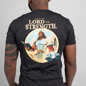 Iron Gods Buff Jesus Gym Shirt, Gym T-shirt, Mens Gym Outfit, Gym ...