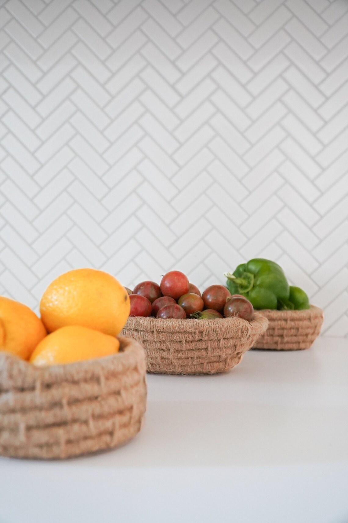 Handwoven Mini Garden Basket Mini Produce Baskets Mini Baskets ...