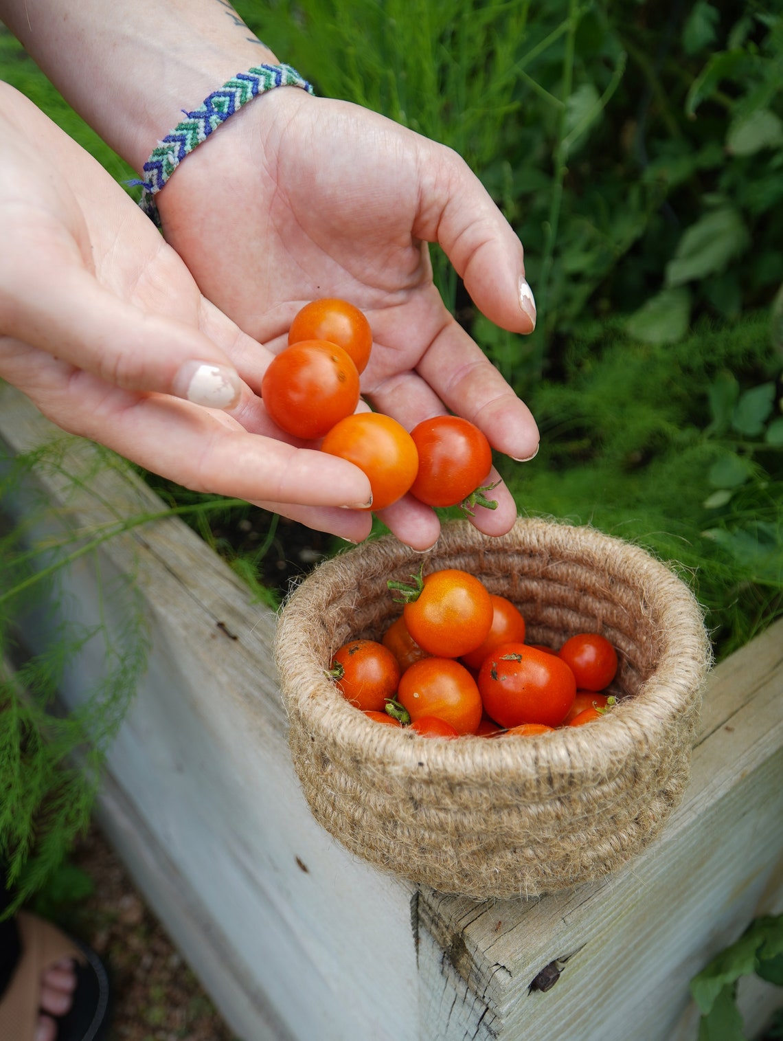 Handwoven Mini Garden Basket Mini Produce Baskets Mini Baskets ...
