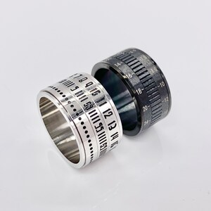 Lens Spinner Ring Moving Worry Ring, Rotating Ring for Anxiety and ...