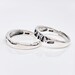 2 Couple Rings Set Real Silver S925 Forest and Sea Promise - Etsy