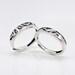 2 Couple Rings Set Real Silver S925 Forest and Sea Promise - Etsy
