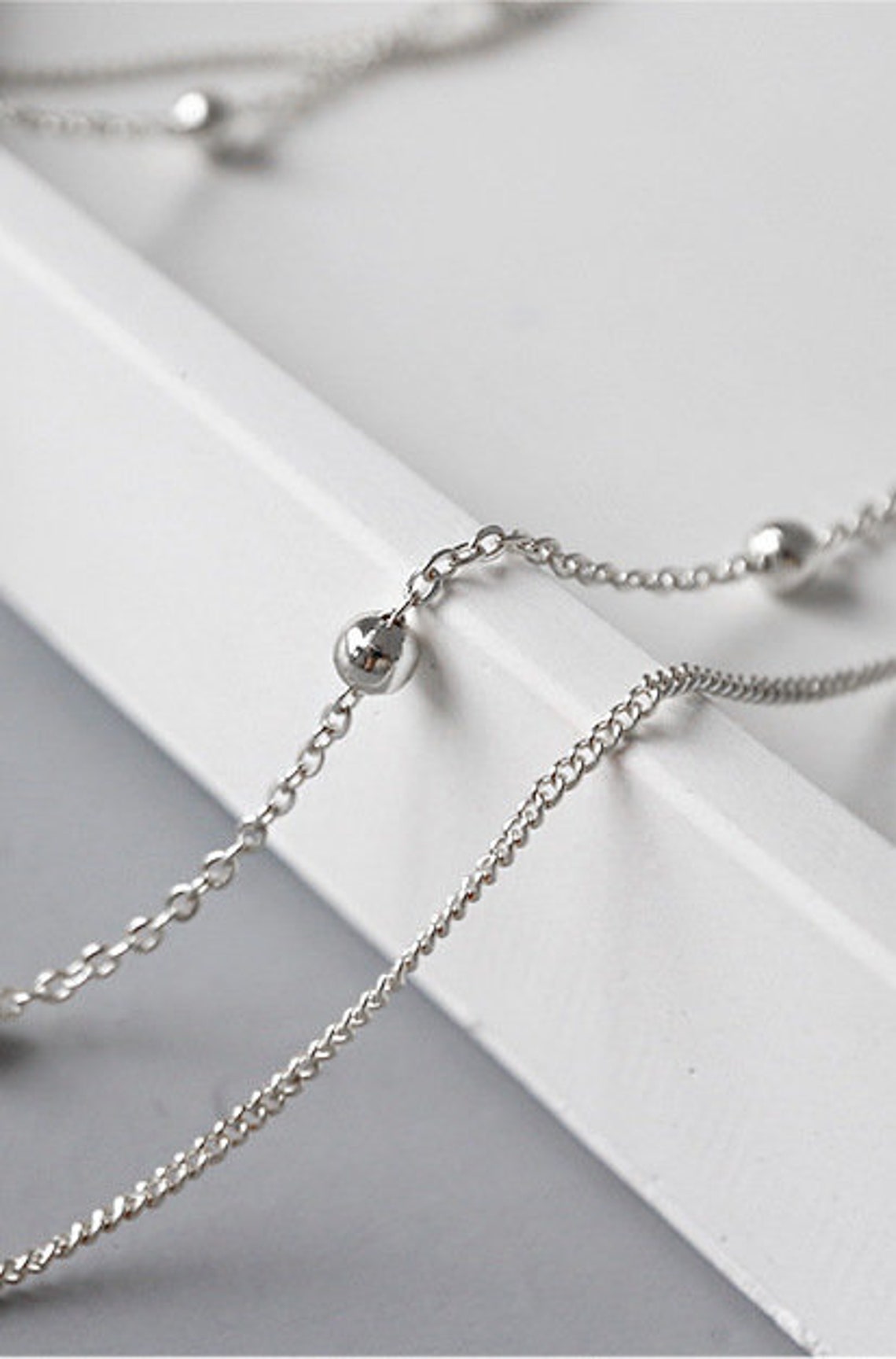 Layered Necklaces Real Sterling Silver Silver and Gold - Etsy