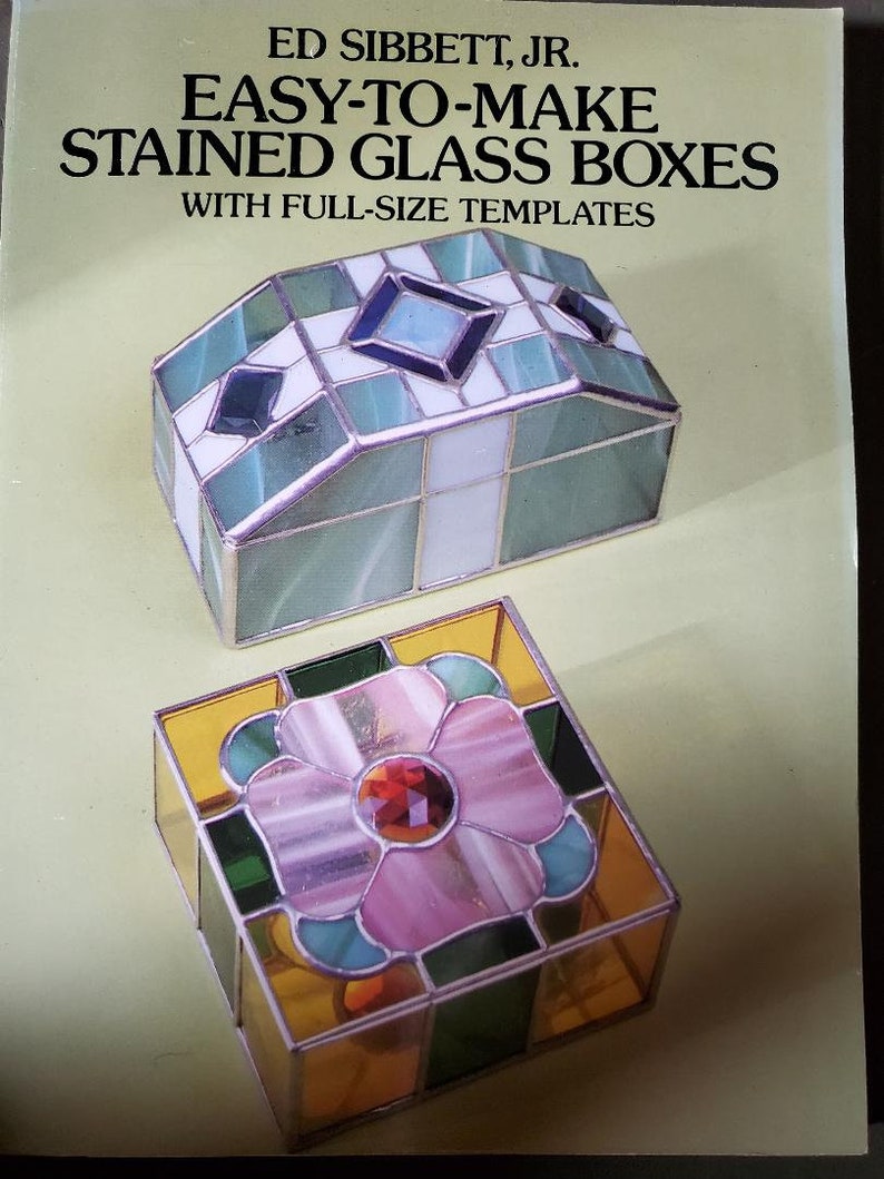 Stained Glass Boxes Pattern Book - Etsy