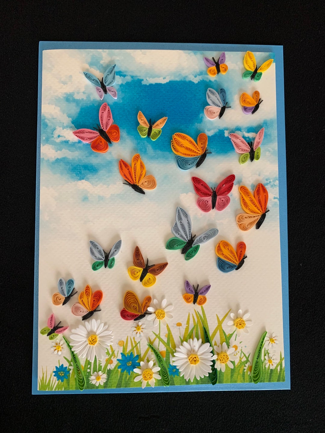 Handmade Quilling Card, Butterfly Card, 3d Card, “butterfly Bliss” - Etsy