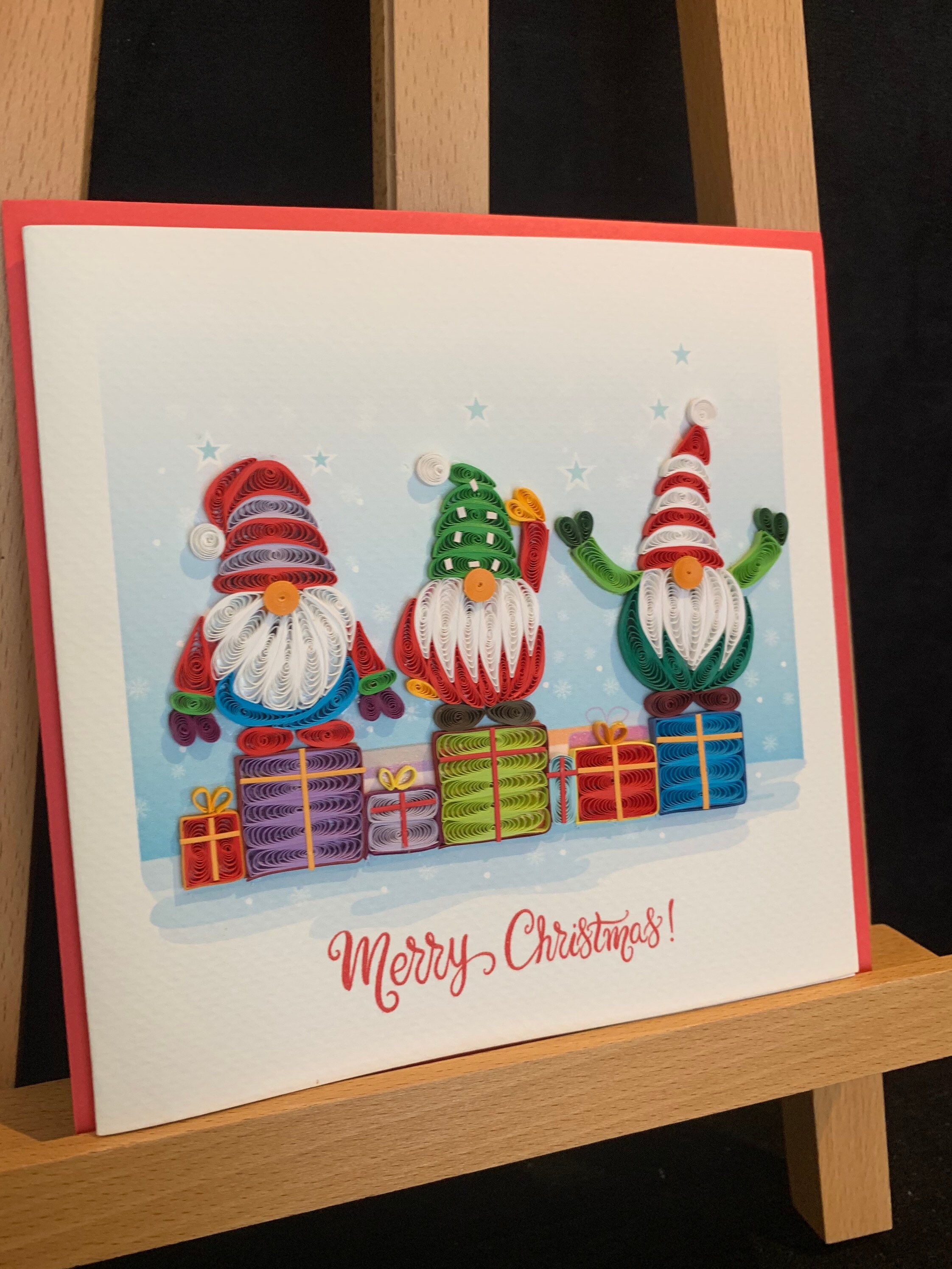 Christmas Cards, Handmade Quilling Card, Pop Card, 3D Card, Holiday ...