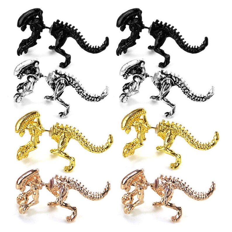 Xenomorph Alien Earrings Halloween Earrings Dinosaur - Etsy