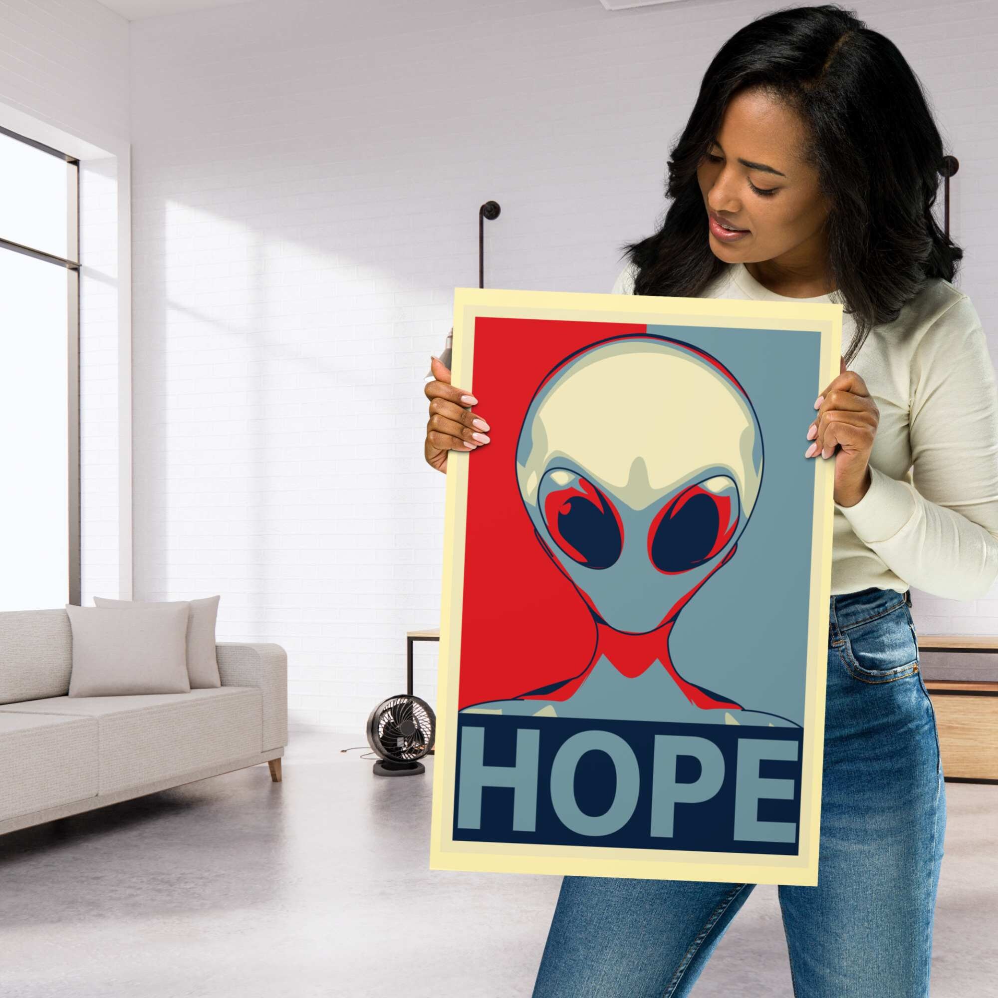 ALIEN POSTER Alien Art Print for Xfiles NASA and Ancient - Etsy