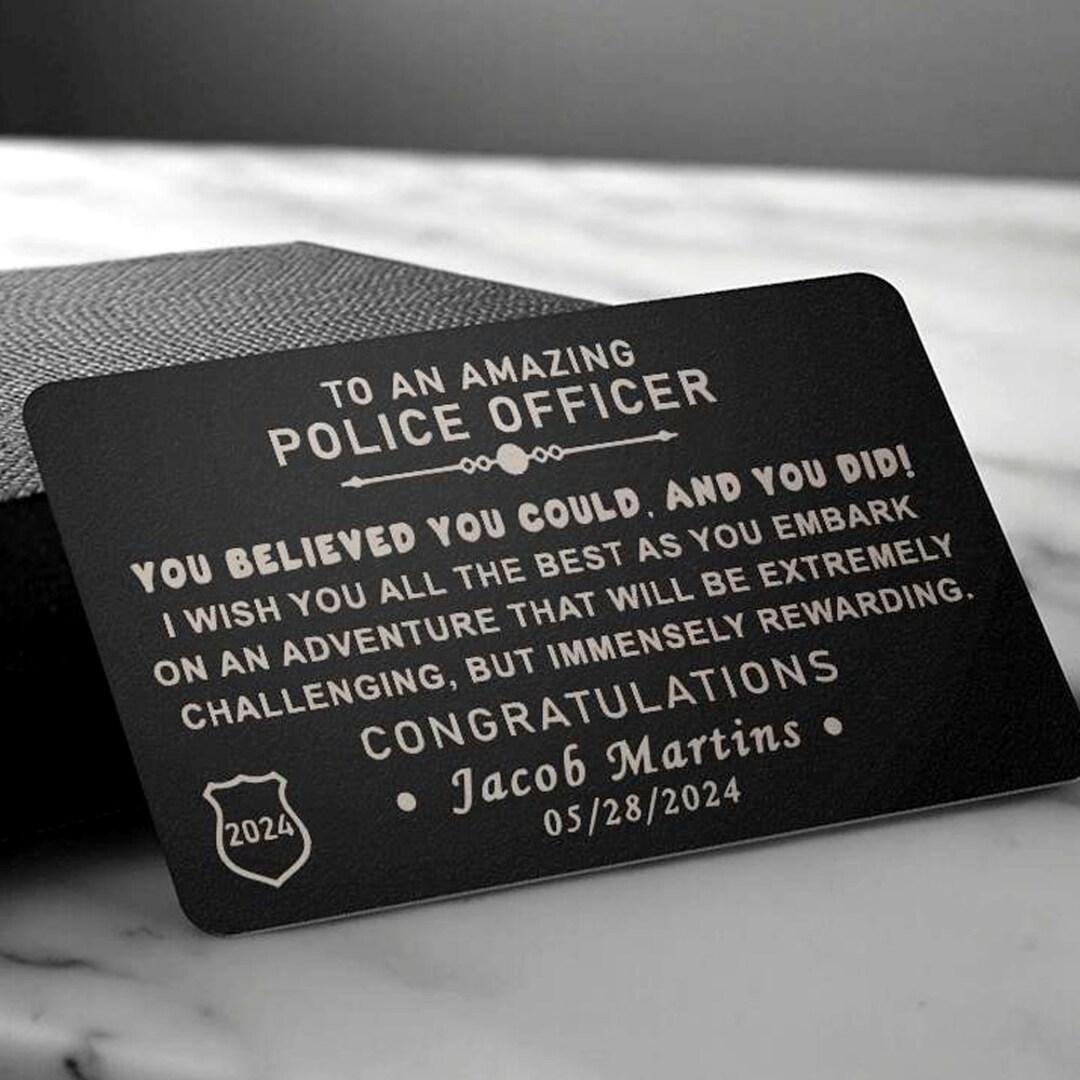 Police Graduation Card, Police Gift Box, Police Officer Graduation Gift ...