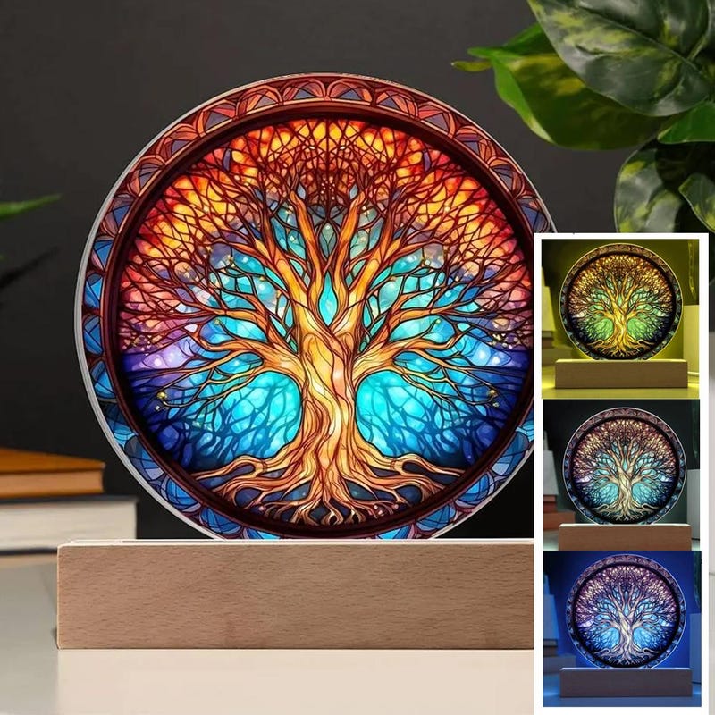 Colour Changing Tree Lamp - Etsy