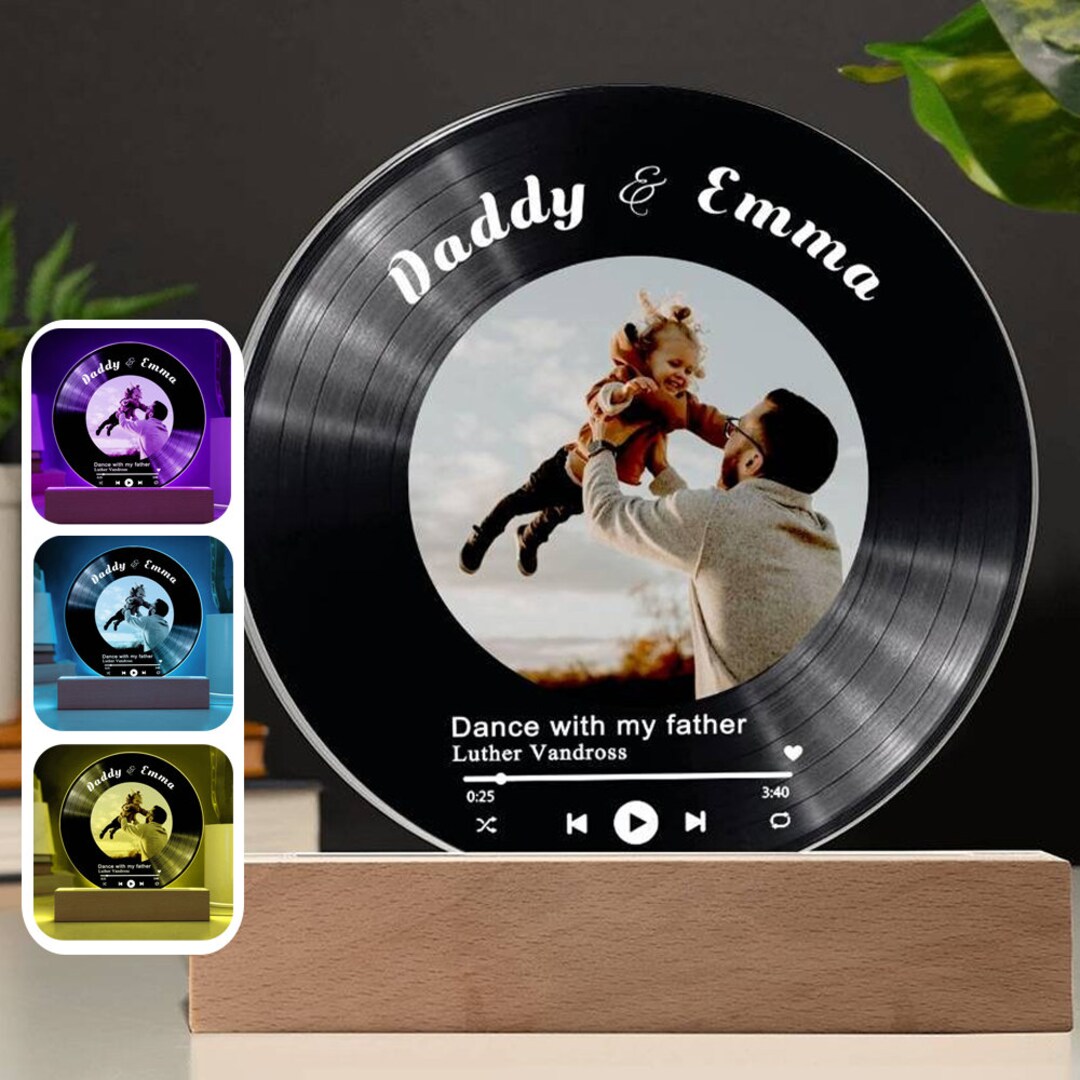 Personalized Vinyl Record for Dad - Personalized Gifts for Dad Photo ...
